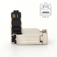 China Field Wireable RJ45 Connectors Angled 4 Pin IP20 Rj45 Connector Cat5e for sale