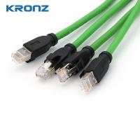 China 8 Pin Cat6A RJ45 Connector For Secure Connections IP20 Protected TPU Ethernet Cable for sale