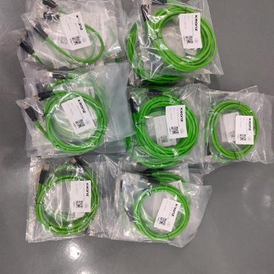 China 4 Pin Cat5e RJ45 Connectors For Ethernet Data Transmission With 15 Meter Green Cable for sale