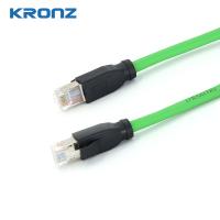 China Waterproof IP20 Ethernet RJ45 Connectors Dual Shielded Cable 24AWG for sale