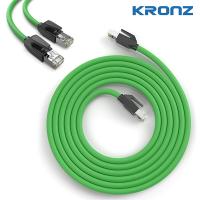 China Waterproof IP20 Ethernet RJ45 Connectors Dual Shielded Cable 24AWG for sale