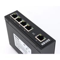 China Fanless Industrial Ethernet Switches 5 Port Unmanaged 100 Base-TX Din Rail Poe Switch for sale