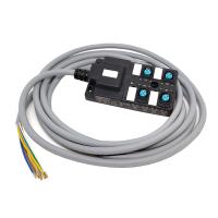 China Industrial Single Channel Sensor Distribution Box NPN 4 Port Junction Box For M12 for sale
