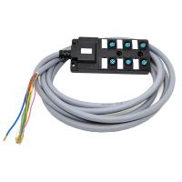 China Single Channel Industrial M12 Distribution Box NPN 6 Port Junction Box for sale