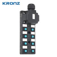 China Industrial Sensor Distribution Box 8 Port Dual Channel NPN Junction Box M12 Connector for sale