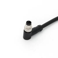 China KRONZ Pre-assembled M8 Male Connector with Molded Cable IEC 61076-2-101 Standard Black Gold-plated Contacts for sale