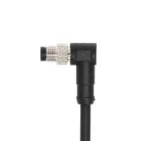 China KRONZ Pre-assembled M8 Male Connector with Molded Cable IEC 61076-2-101 Standard Black Gold-plated Contacts for sale