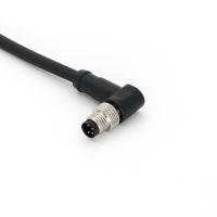 China KRONZ Pre-assembled M8 Male Connector with Molded Cable IEC 61076-2-101 Standard Black Gold-plated Contacts for sale