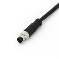 China KRONZ Industrial M8 Connector with Alloy Material Gold-Plated Contacts and Molded Cable for Durable Performance for sale