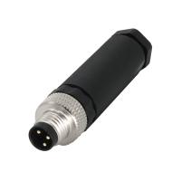 China KRONZ M8 Sensor Connector with 3/4/5 Pins Straight Male Field Wirable Circular Connector for sale