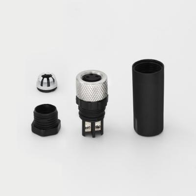 China KRONZ M8 Circular Connector Field-wirable with Screw Locking Alloy Gold-plated Contacts IP67 Waterproof for sale