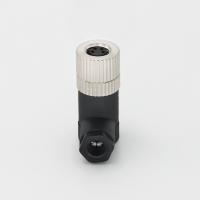 China KRONZ Industrial Angled Female M8 Circular Connector Waterproof IP67 Field-wirable 3/4/5 Pin for sale