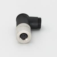 China KRONZ Industrial Angled Female M8 Circular Connector Waterproof IP67 Field-wirable 3/4/5 Pin for sale