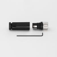 China KRONZ Alloy Black A/B-coding M8 Circular Connector Waterproof Screw Locking 3/4/5 Pin Female Industrial Connector for sale