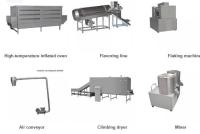 China High Productivity Continuous Automatic Corn Flakes Production Line for sale