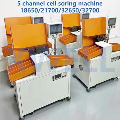 China 5-Channel Automatic 18650 Battery Sorting Machine with 4000PCS/H Efficiency and 0.00001V Accuracy for sale