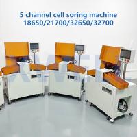 China 5 Channels Automatic Sorting Machine LCD Screen For Cylindrical Lithium Batteries for sale