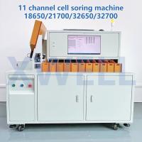 China 11 Channel Cylindrical Battery Sorter 18650 26650 32650 21700 Battery Sorting Machine for sale