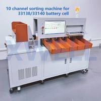 China Automatic Cylindrical Battery Cell Sorting Machine 10 Channel for 33138/33140 Cells with 4000 PCS/Hour Efficiency for sale