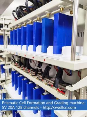 China 128 Channel 5V 6A 10A 20A Battery Cell Capacity Grading Machine For Prismatic Cell for sale