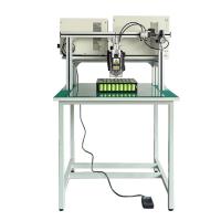 China Gantry Pneumatic Manual Lithium Cylindrical Battery Spot Welding Machine 18650 21700 for sale