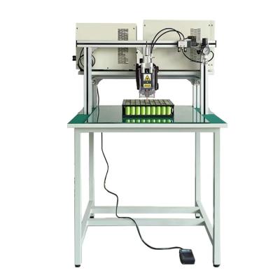 China Gantry Pneumatic Manual Lithium Cylindrical Battery Spot Welding Machine 18650 21700 for sale
