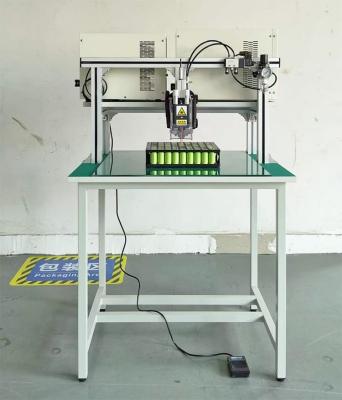 China DC Gantry Battery Cell Spot Welder , Lithium Cylindrical Battery Pack Welder for sale