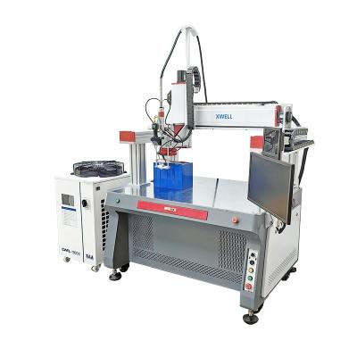 China 2000W 4-Axis Gantry Lithium Battery Laser Welding Machine with 1.5P Chiller and CCD Camera for sale