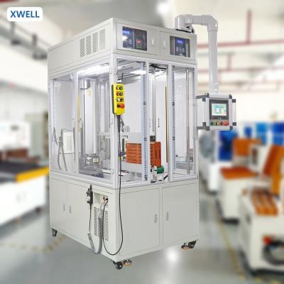 China XWELL XW-ACDW Fully Automatic Conveyor Battery Pack Double Side Spot Welding Machine for Cylindrical Cell Production for sale
