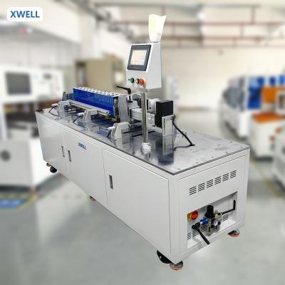 China XW-PC12-300 Compact Prismatic Battery Compress Machine 300kg Pressure 800mm Stroke Touch Screen Control for sale