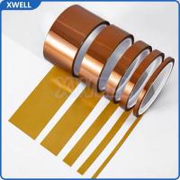 China Heat Resistant Polyimide Film Tape 0.05-0.11mm Thickness 280°C Temperature Resistance for PCB Solder Mask and Battery Insulation for sale