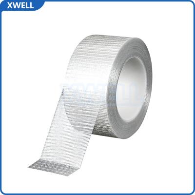 China Fiberglass Mesh Tape 0.15mm Thick 5cm Width with Hot Melt Adhesive for Industrial Applications for sale