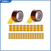 China Heat Resistant Polyimide Film Tape 0.05-0.11mm Thickness 280°C Temperature Resistance for PCB Solder Mask and Battery Insulation for sale