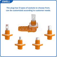 China High Voltage Connector 150A 200A 250A High-Voltage Energy Storage Connector for Battery Management Systems Lithium Battery (BMS) Copper Through-Wall Output Energy Storage Connector for sale