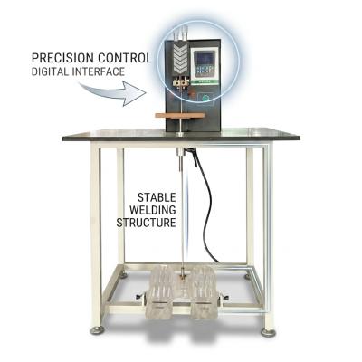 China MD-MND5000 Pneumatic Battery Pack Welding Machine 5000A Inverter Spot Welder with Large Table for sale