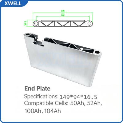 China Prismatic Battery End Plate Aluminum Extrusion Process with Dedicated Terminals 100Ah 280Ah 314Ah LiFePO4 for sale