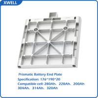 China Die-Cast Aluminum Alloy 314Ah 280Ah Prismatic Battery Cell End Plate with Matching Terminals for sale