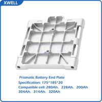 China Die-Cast Aluminum Alloy 314Ah 280Ah Prismatic Battery Cell End Plate with Matching Terminals for sale
