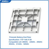 China Die-Cast Aluminum Alloy 314Ah 280Ah Prismatic Battery Cell End Plate with Matching Terminals for sale