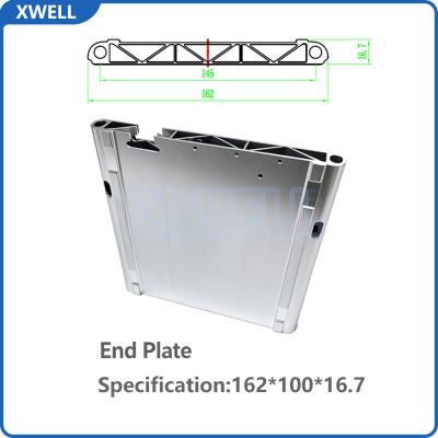 China Extruded Aluminum Shell End Plate AL6063 Prismatic Battery Cell for Module Pack Assembly for sale