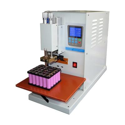 China Desktop Pneumatic Lithium Battery Spot Welder 10KW with 0-99A Current Range for Cylindrical Cells for sale