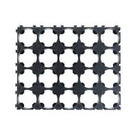 China 18650 Battery Holder 18.4mm Pore Size 100x80mm ABS Plastic 4x5 Cell Configuration for DIY Battery Packs for sale