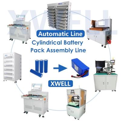 China 21700 26650 32650 Battery Pack Production Machine with Resistance Tester for 5-22 Channel Sorting for sale
