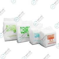 China SMT Nonwoven Cleanroom Wipes Lint Free 4x4 6x6 High Absorption No Bleach for sale