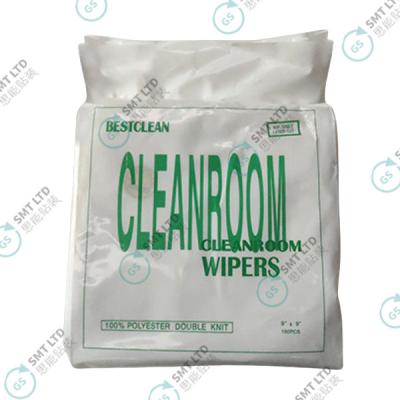 China Polyester Fiber Dust Free Cloth 9x9 Inch Laser Cut Ultra Low Dust Industrial Wiping for sale