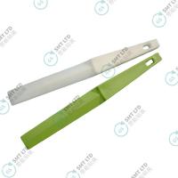 China Soft SMT Solder Paste Spatula White/Green - Flexible Solder Paste Squeegee for PCB Assembly for sale