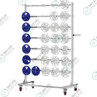 China SMT ESD Reel Storage Shelving Rack Trolley Cart with 7mm Steel Column and Swivel Wheels for Electronics Manufacturing for sale