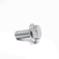 China DIN6921 Hexagon Flange Bolts Grade8.8 Blue White Zinc Hex Flange Bolt for sale