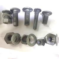 China HDG Oval Neck Track Bolt Railway Guardrail Bolt Carbon Steel Highway Guardrail Bolt for sale