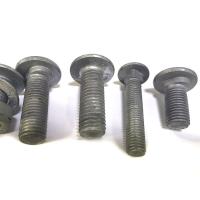 China HDG Oval Neck Track Bolt Railway Guardrail Bolt Carbon Steel Highway Guardrail Bolt for sale